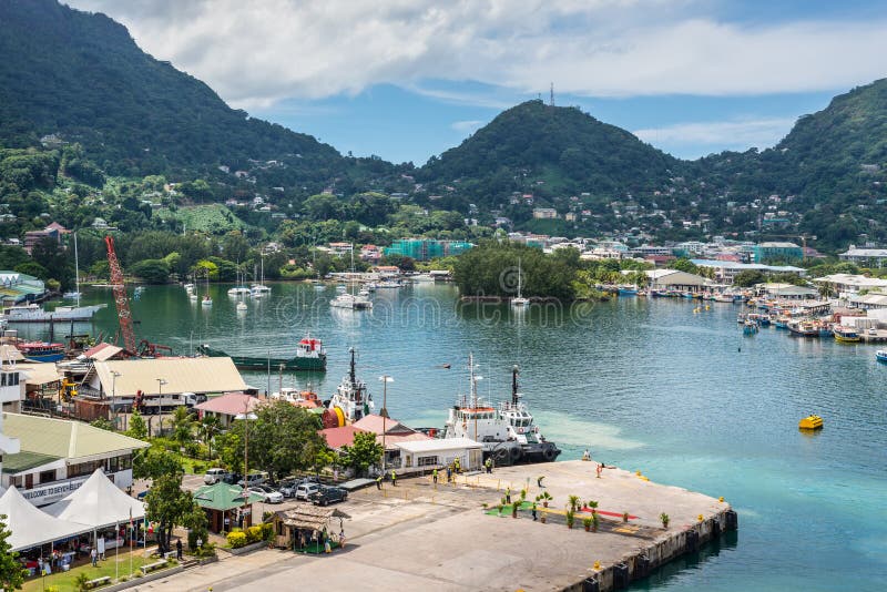 Victoria-Hafen, Mahe-Insel, Seychellen Redaktionelles Stockbild - Bild ...