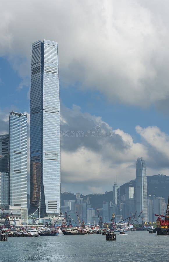 Skyscraper and Victoria Harbor of Hong Kong City Editorial Stock Photo ...