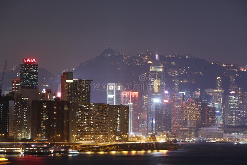 Victoria Harbor View HK 2017 Editorial Stock Photo - Image of ...