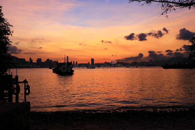 The Victoria Harbor , ,view of Yau Tong 6 May 2012 Stock Photo - Image ...