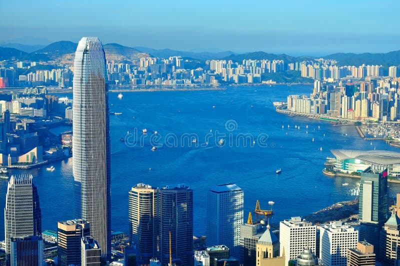 Victoria Harbour stock photo. Image of light, colorful - 28363628