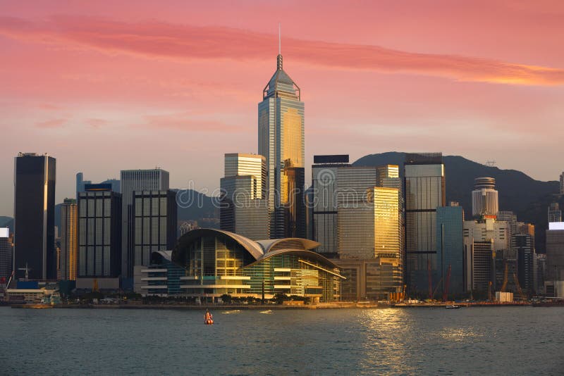 Victoria harbour stock photo. Image of harbour, chinese - 64807726