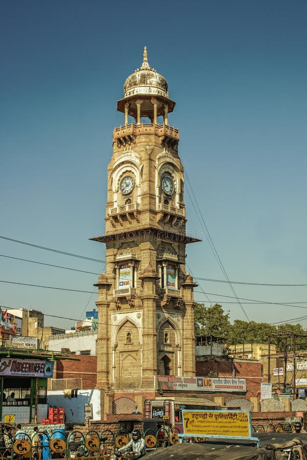 Victoria Jubilee Clock Tower of 1887.Ajmer Editorial Stock Image ...