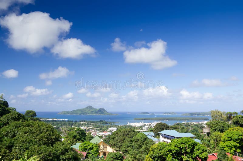 Victoria, Mahe, Seychelles stock photo. Image of lagoon - 21037628