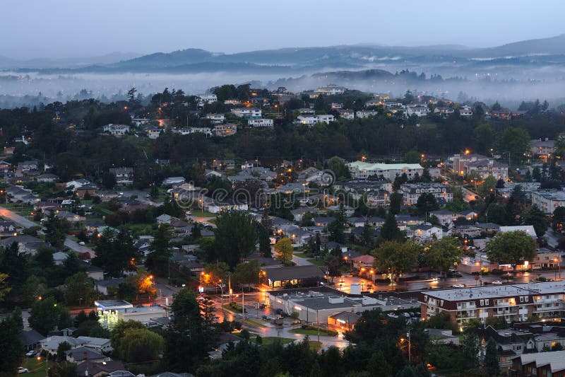 Victoria night scene stock photo. Image of dusk, view - 16254274