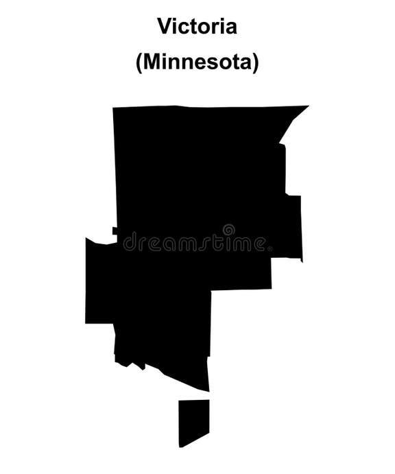 Victoria outline map stock vector. Illustration of outline - 357451461