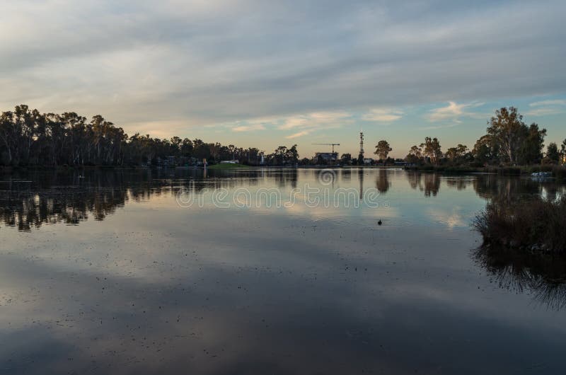 Victoria Park Lake I Shepparton, Australien Arkivfoto - Bild av ...