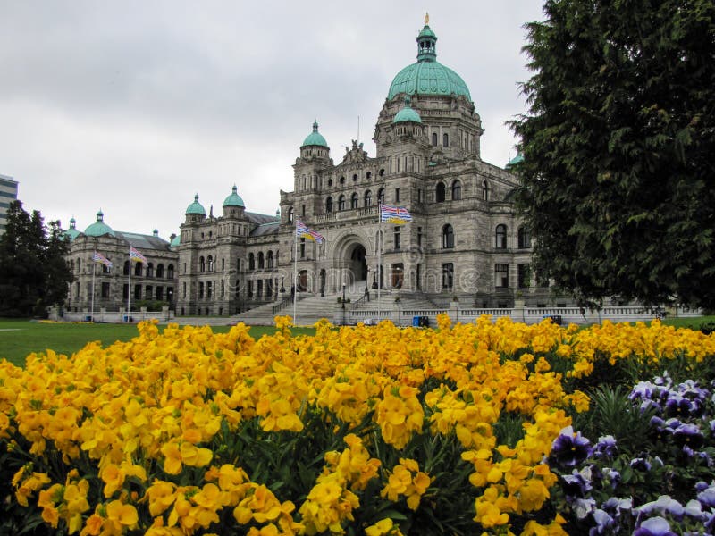 Parliament House, Victoria Island, BC, Canada Editorial Image - Image ...