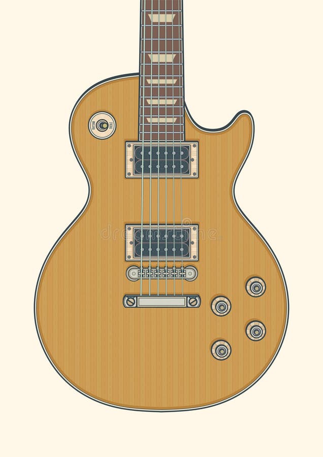Victoria Rock Solid Body Guitar Stock Vector - Illustration of band ...
