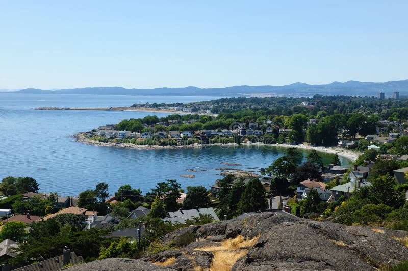 Victoria seaside scene stock image. Image of tree, travel - 12962099