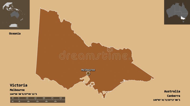 Victoria, State of Australia,. Previews. Pattern Stock Illustration ...
