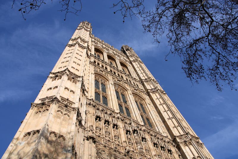 Victoria Tower stock image. Image of building, tree, park - 12929241