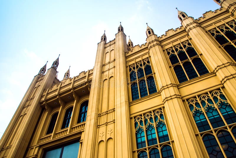 Victorian Architecture Style Building Stock Image - Image of city ...