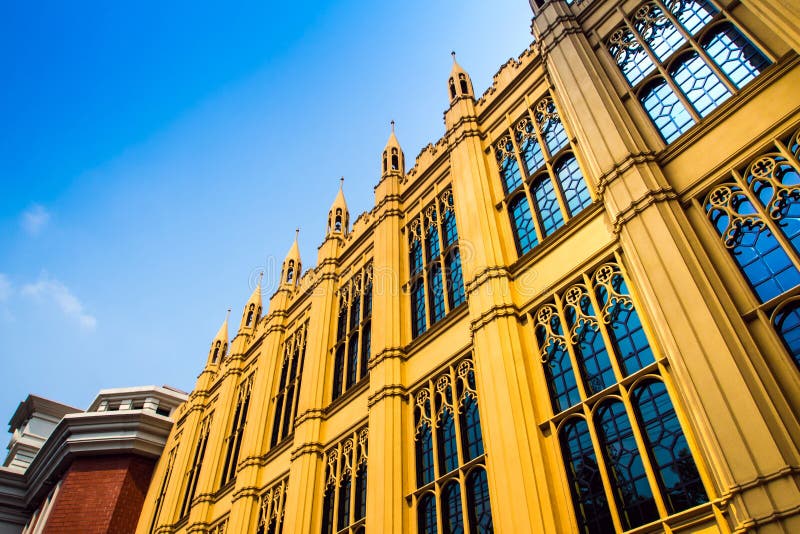 Victorian Architecture Style Building Stock Image - Image of exterior ...