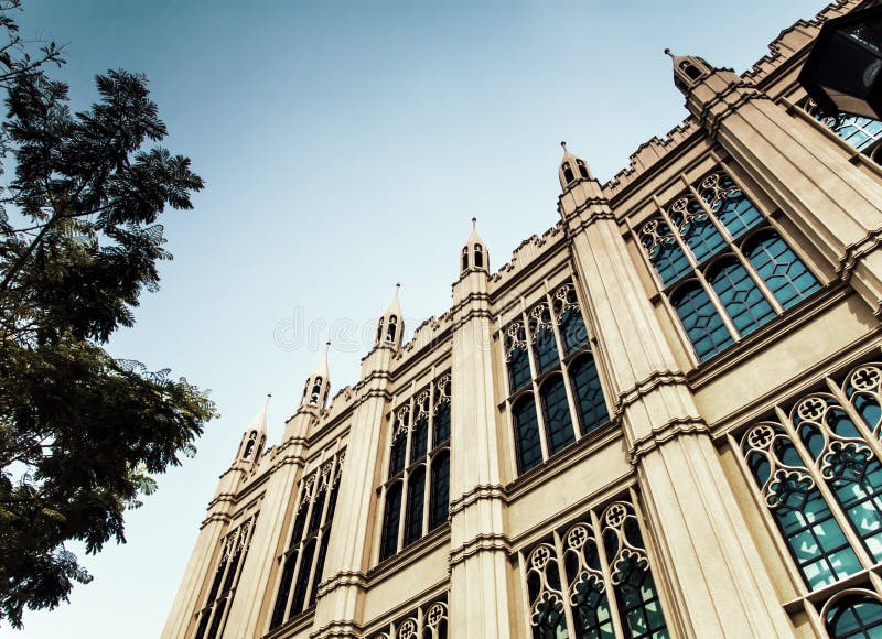 Victorian Architecture Style Building Stock Image - Image of residence ...