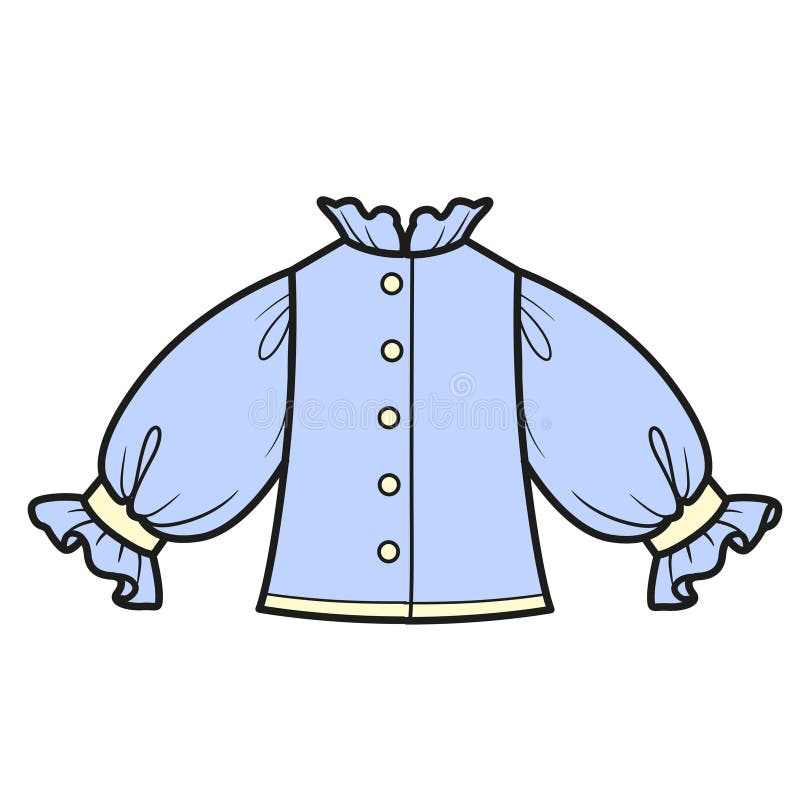 Blouse Coloring Page Stock Illustrations – 66 Blouse Coloring Page ...