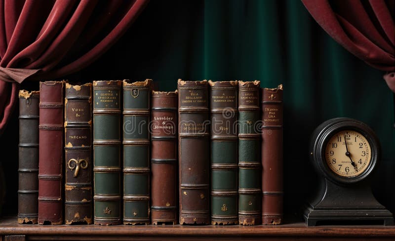 Victorian Bookshelf stock illustration. Illustration of design - 393577736