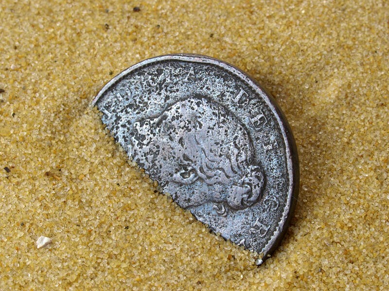 Victorian Coin stock photo. Image of buried, copper, beach - 4166454