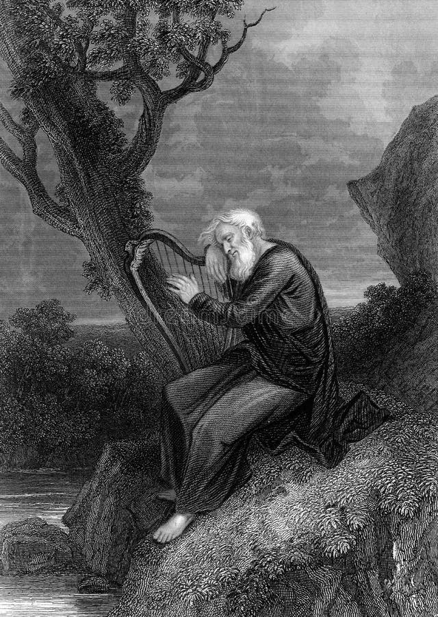 Illustration of an Ancient Bard Stock Illustration - Illustration of ...