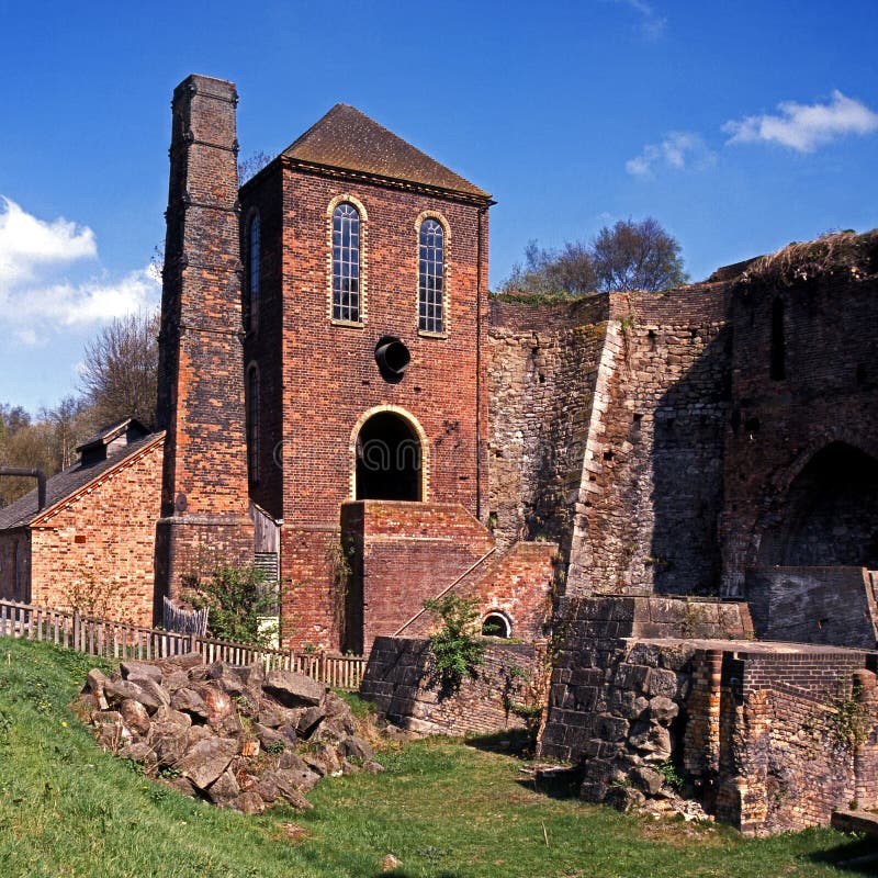 Victorian Factory, Coalbrookedale, England. Stock Image - Image of ...