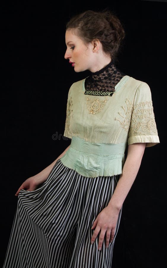 Victorian stock image. Image of model, period, material - 68490843