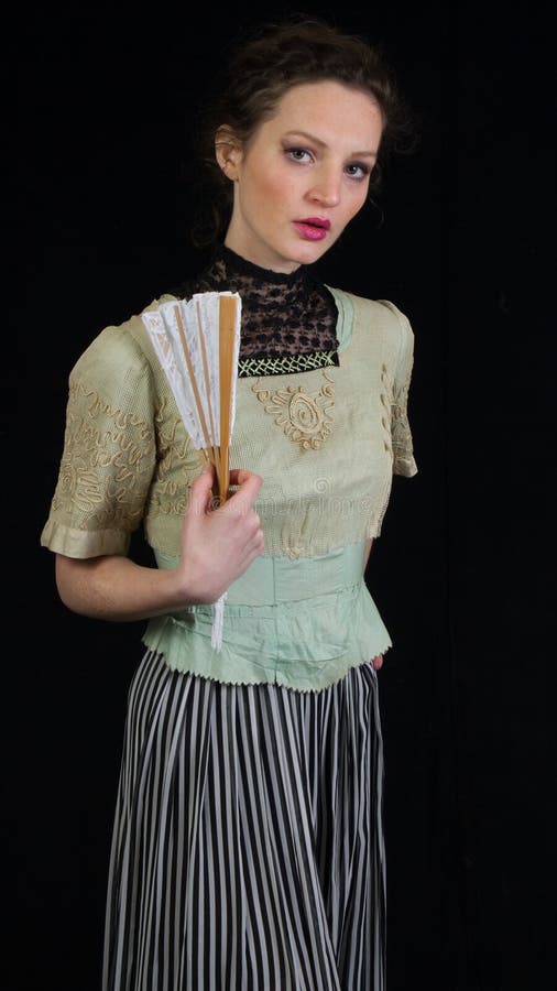 Victorian stock image. Image of cotton, fashion, female - 68491609