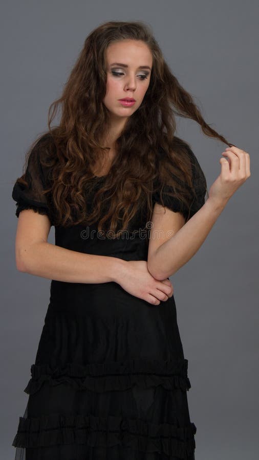 Victorian stock photo. Image of dark, formal, look, female - 68493850