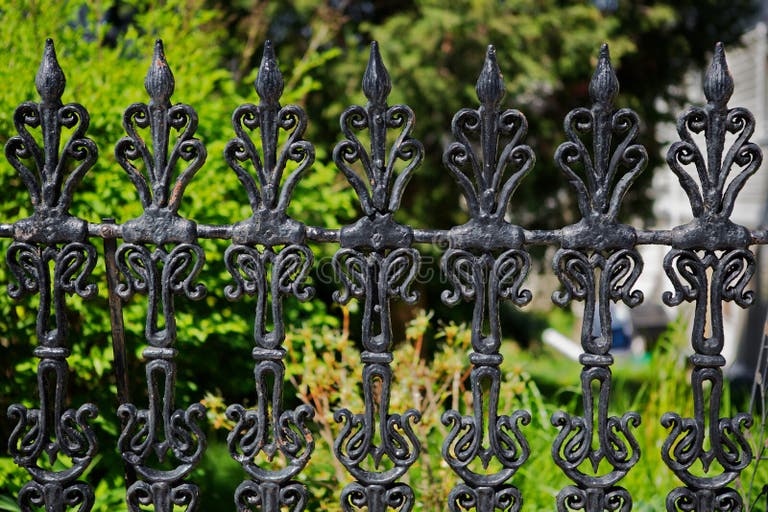 Victorian fence stock image. Image of entrance, forged - 24830859