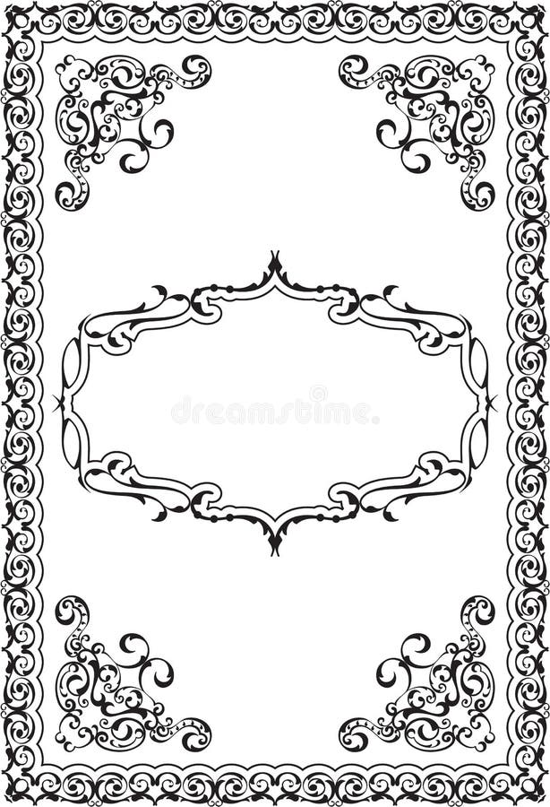Victorian frame stock vector. Illustration of corner - 59259864