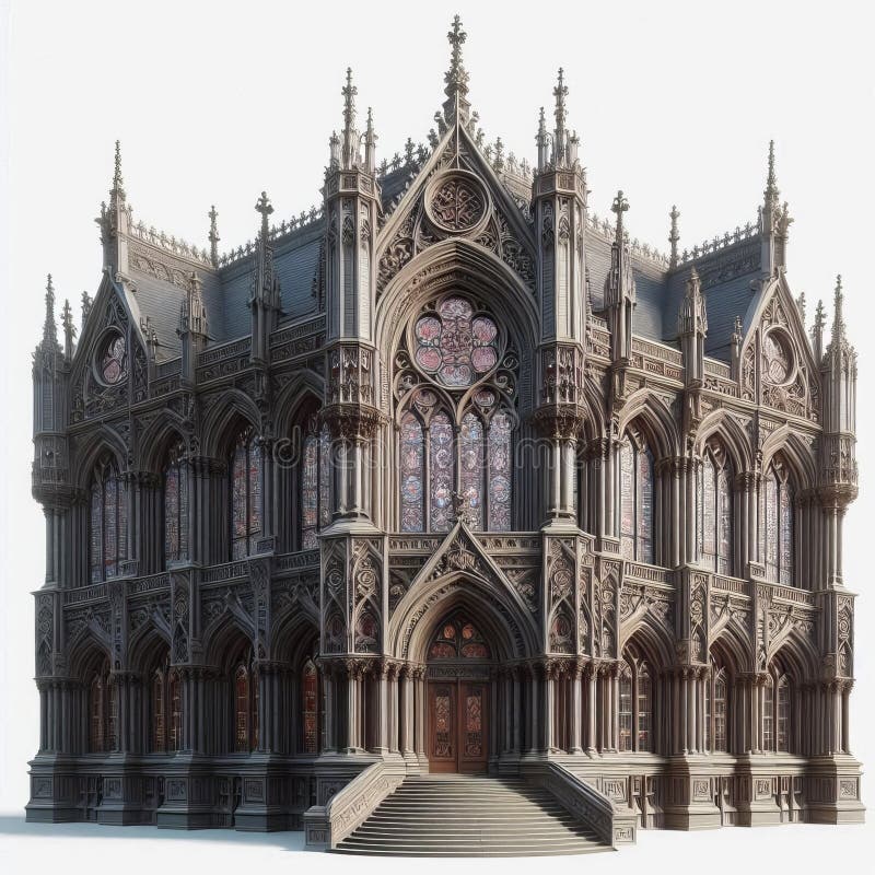 Victorian Gothic Library a Grand Library Building Featuring Goth Stock ...