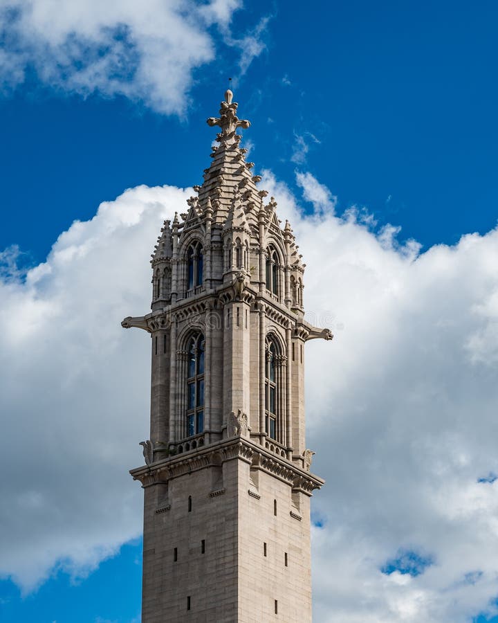 Victorian Gothic Tower of Old Post Office in Buffalo, New York Stock ...