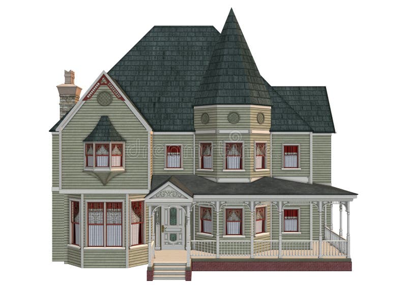 Old Victorian House Free Hand Drawing Sketch Stock Vector ...