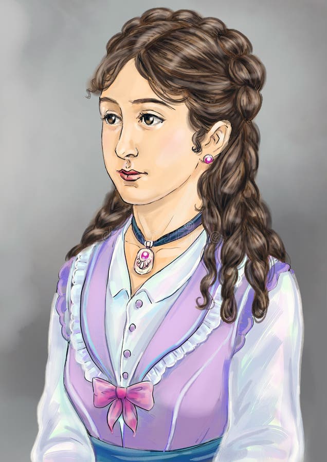 Victorian Lady stock illustration. Illustration of aristocratic - 56773176