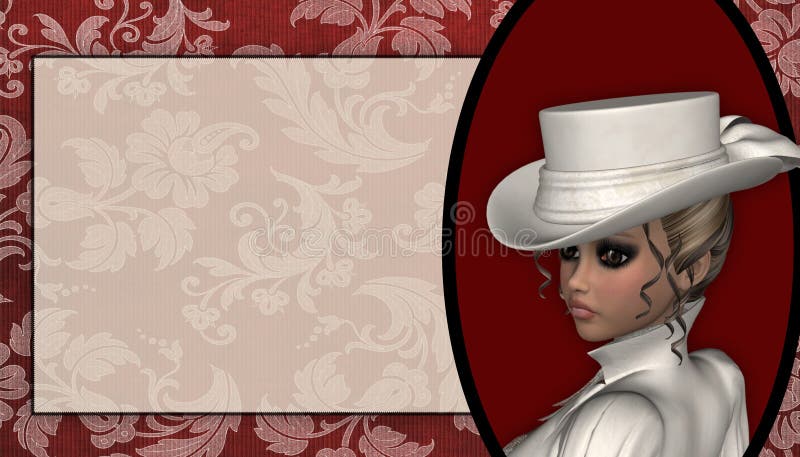 Victorian Lady Background stock illustration. Illustration of burgundy ...