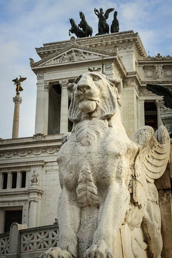 Victorian monument, rome stock image. Image of king, fianna - 37681805
