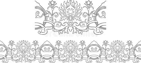 Victorian Outline Border stock vector. Illustration of matching - 16247788