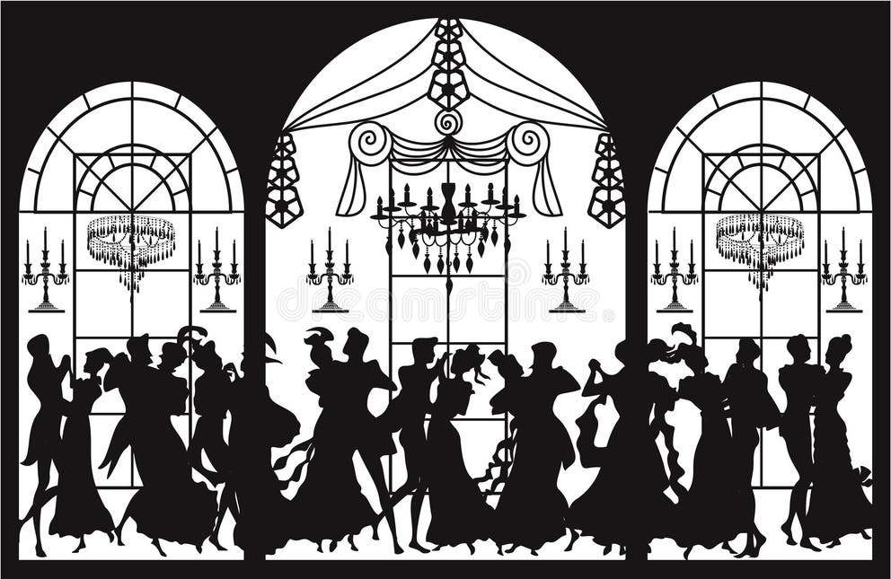 Victorian party stock vector. Illustration of graphic - 16796668