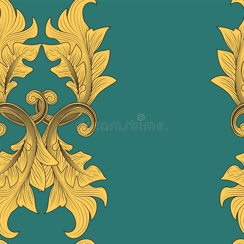 Victorian Pattern for Print Design. Floral Ornament Decoration. Textile ...