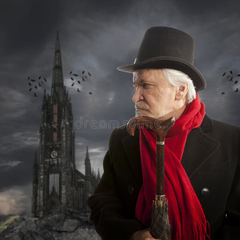 Victorian Portrait Senior Man Stock Photo - Image of male, portrait ...