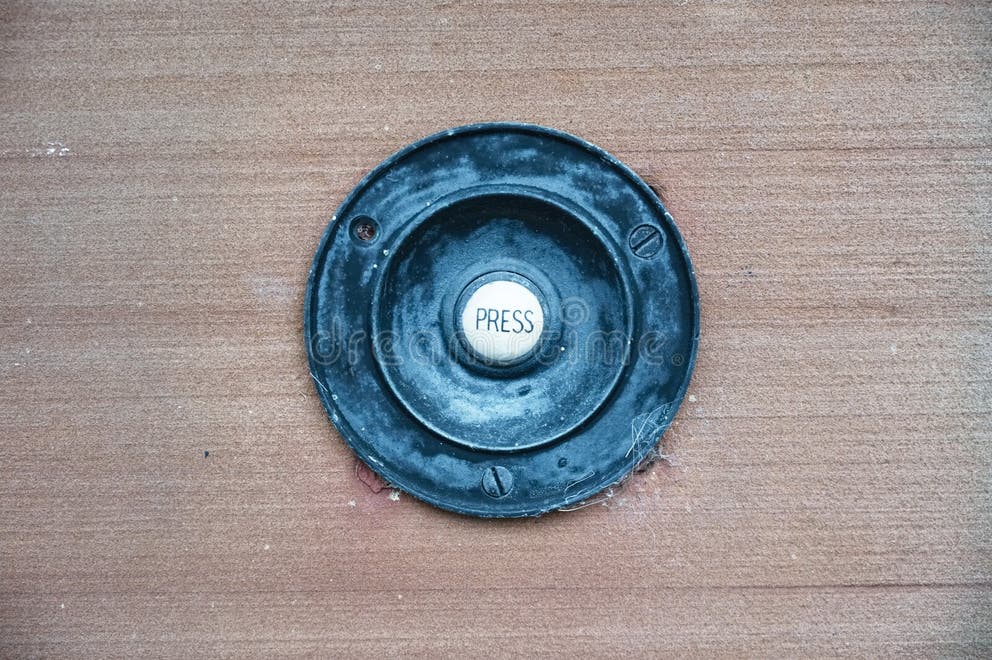 Victorian Push Bell Intercom Door Bell for Entry Stock Image - Image of ...