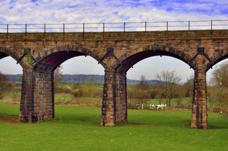 Victorian railway viaduct stock image. Image of outside - 14216689