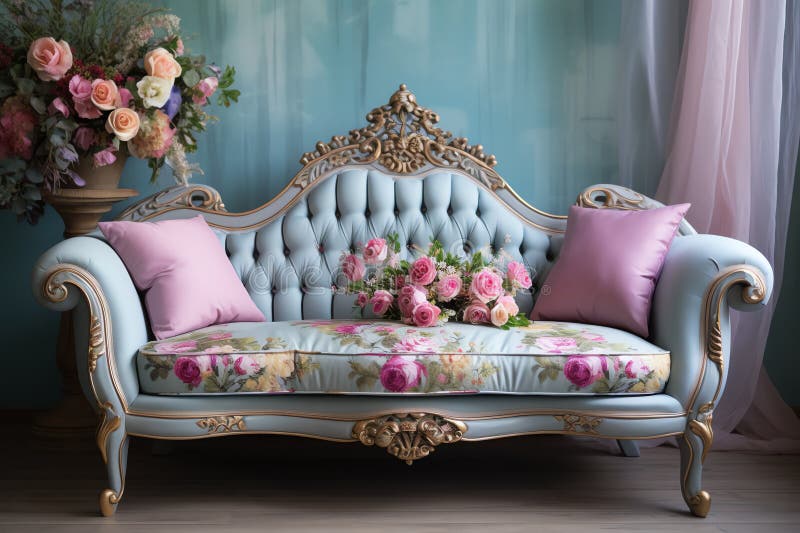 Royal Cottagecore Sofa Stock Illustrations – 4 Royal Cottagecore Sofa ...