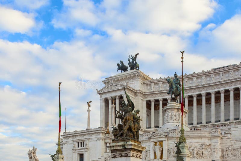 Victorian Sculpture in the City of Rome Stock Image - Image of famous ...