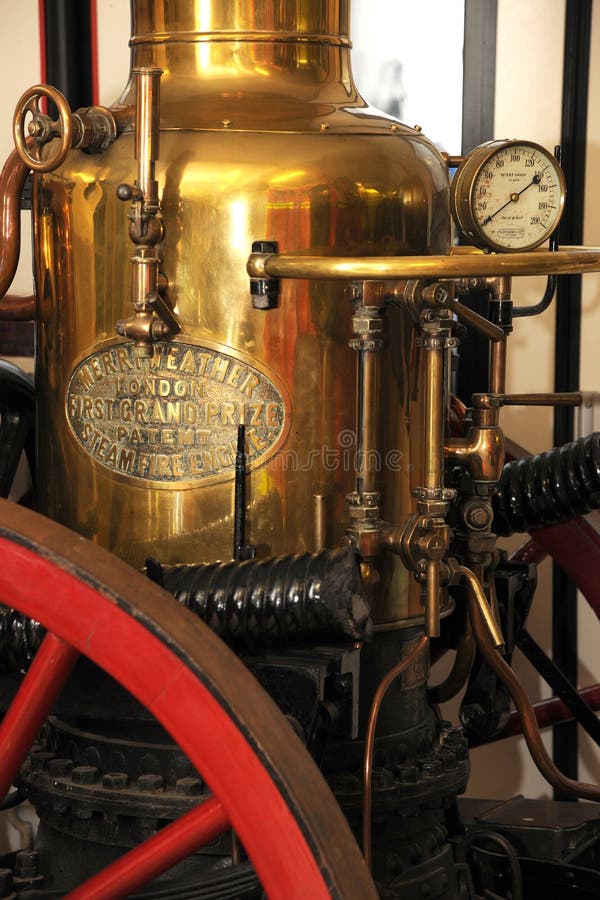 Victorian steam fire pump stock image. Image of disaster - 28955257