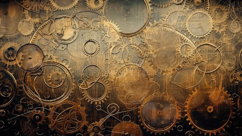 Victorian Steampunk Texture Stock Image - Image of beauty, brass: 368376283