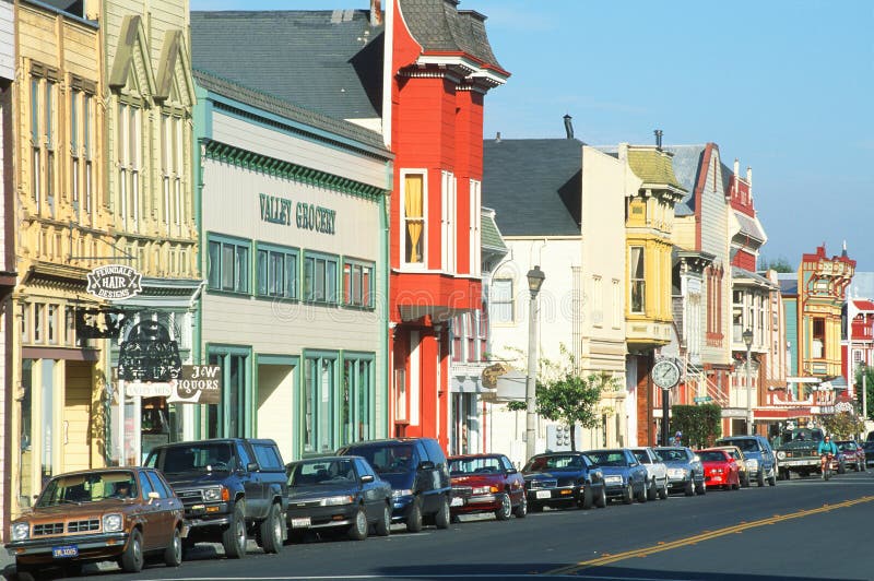 Victorian storefronts editorial photo. Image of commercial - 23162121