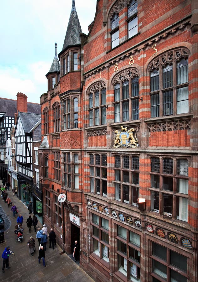 Tudor Buildings - Chester - England Editorial Stock Photo - Image of ...