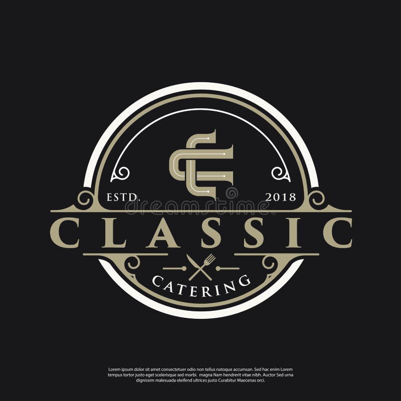 Vintage Victorian Emblem Logo Bakery Shop Stock Vector - Illustration ...