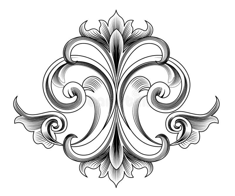 Victorian Style Decoration stock vector. Illustration of ornament ...