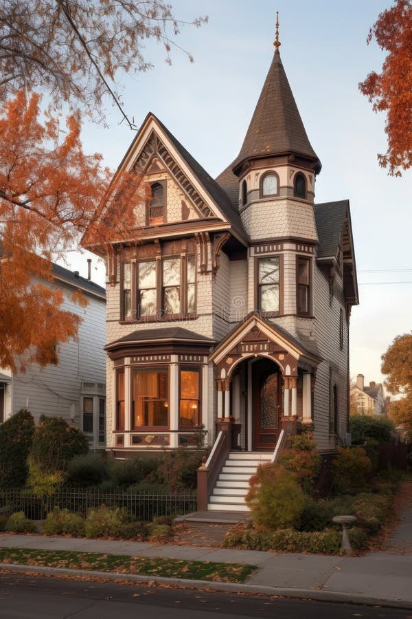 Victorian-style Wrought Iron Gateway in a Foggy Scene Stock Image ...